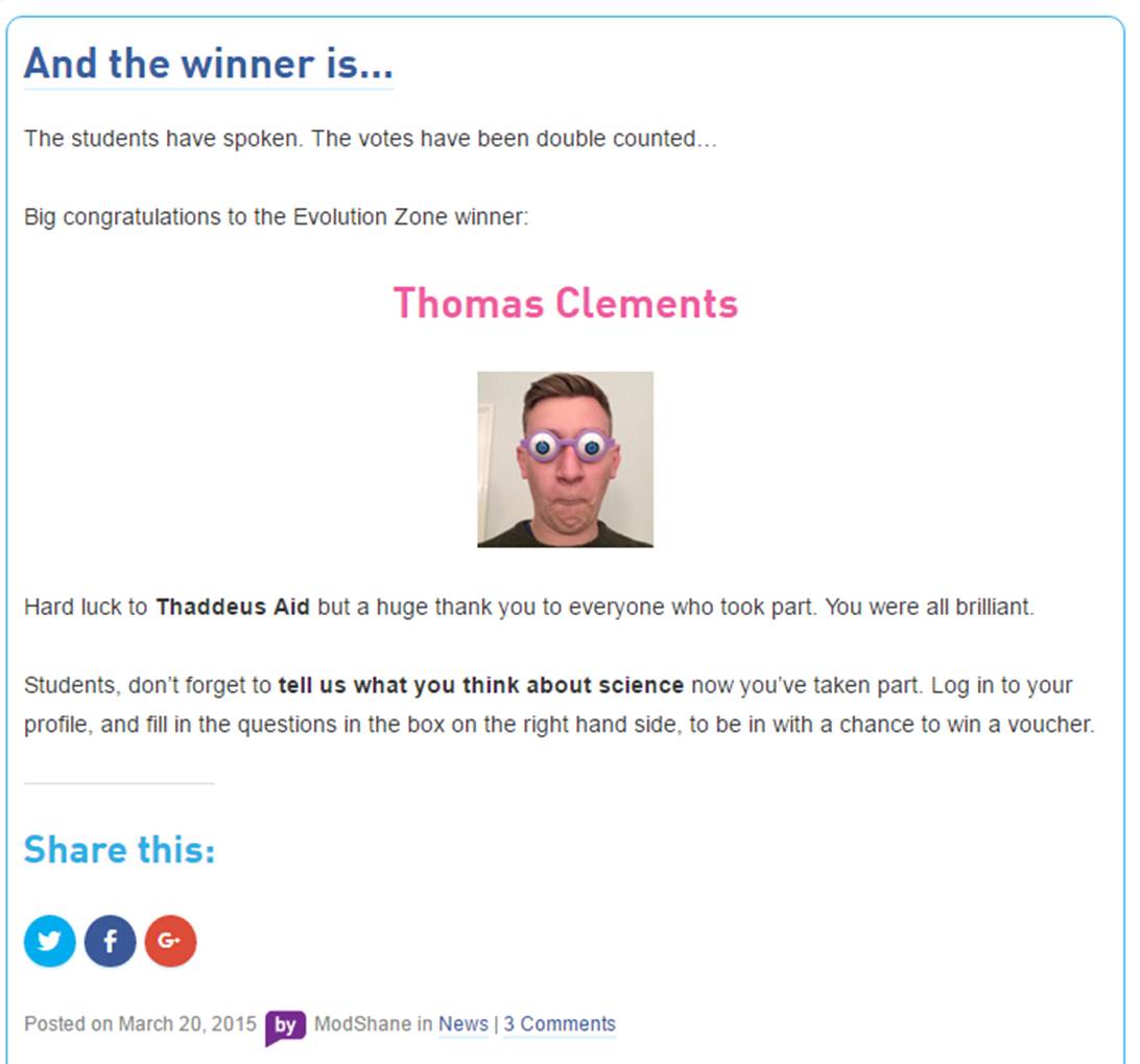 School Based Outreach – Thomas Clements